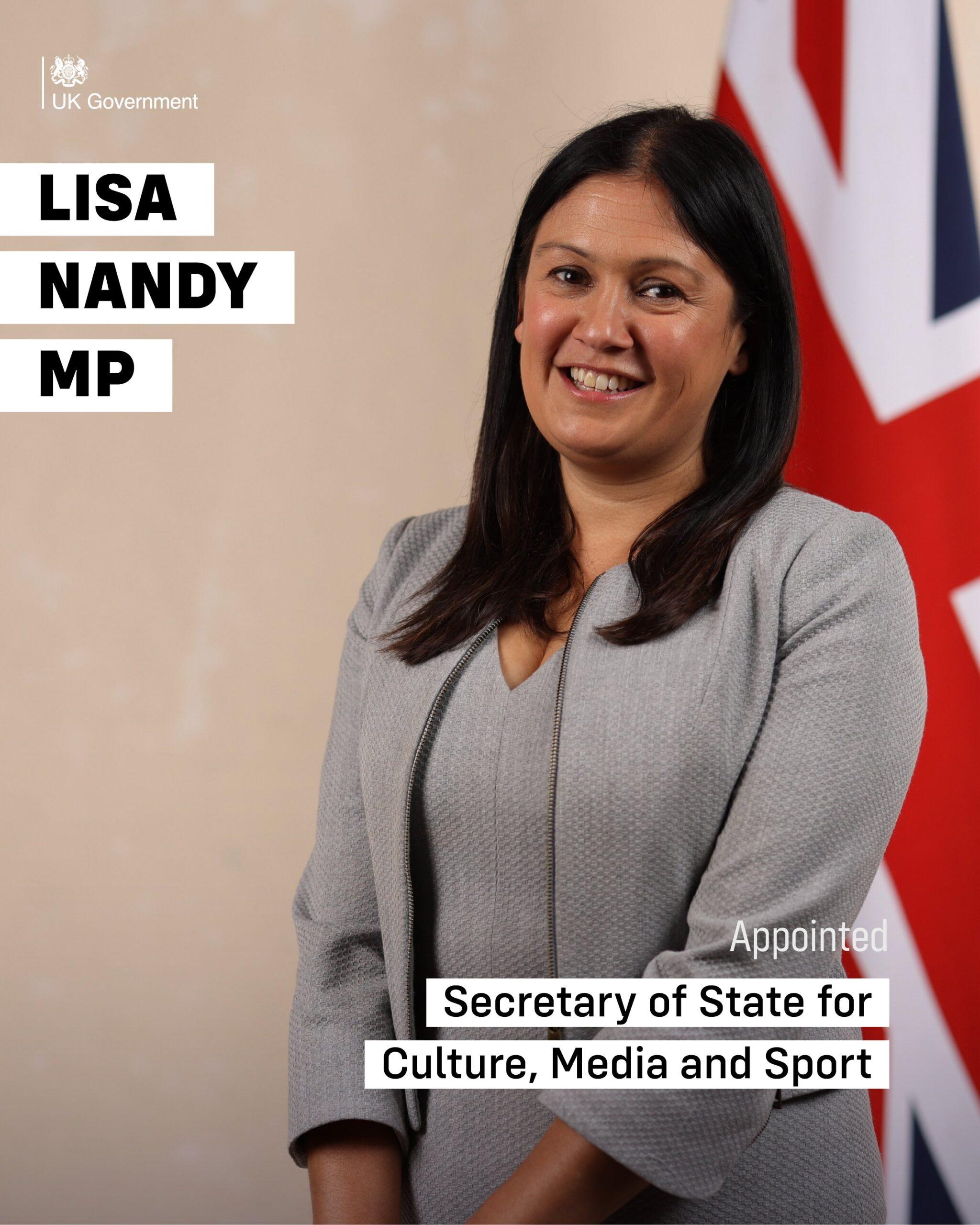 Congratulations to Lisa Nandy MP – the new Secretary of State for ...
